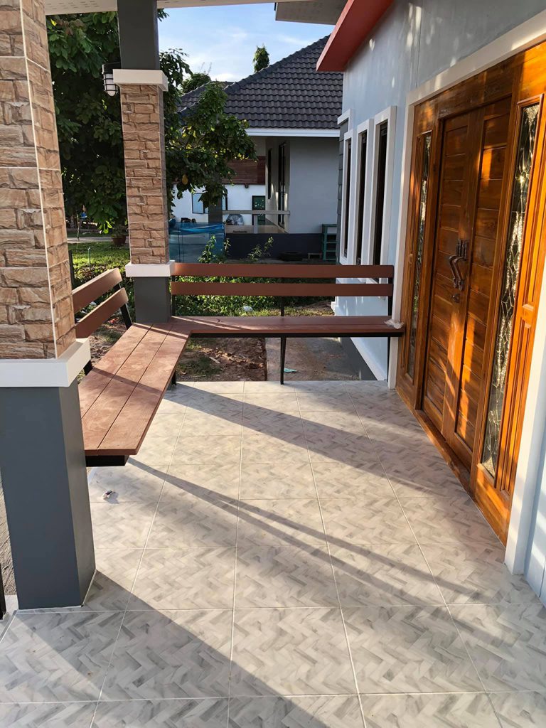 บ้านชั้นเดียวสไตล์โมเดิร์น พื้นที่ใช้สอย 91 ตร.ม. ขนาด 2 ห้องนอน